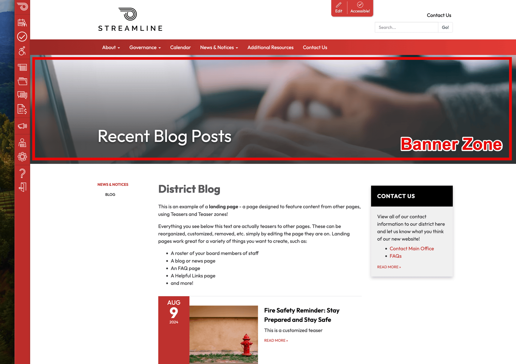 Banners: A guide on how to add banners to your pages